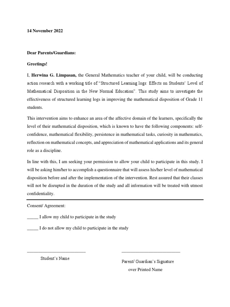 Consent Letter | PDF