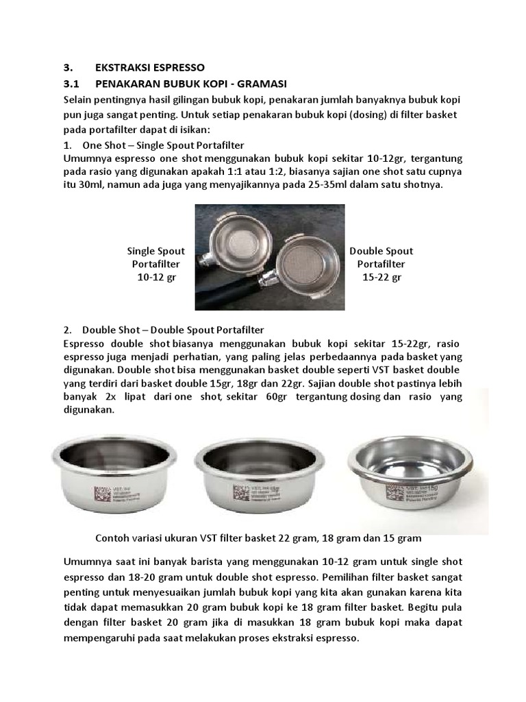 Bab 3 Ekstraksi Espresso | PDF
