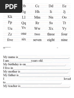 Victorian Handwriting Worksheets A To Z | PDF