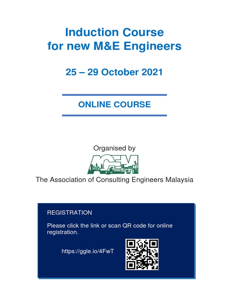 M&E Engineers Induction Course 2021 | PDF | Pipe (Fluid Conveyance ...
