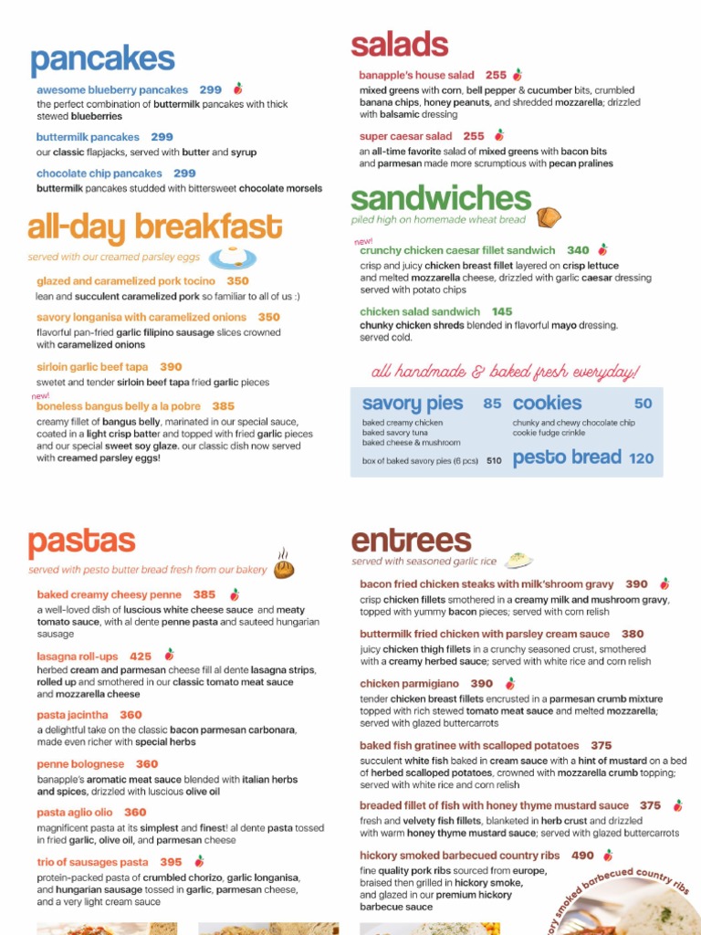 Banapple Menu 2022 | PDF