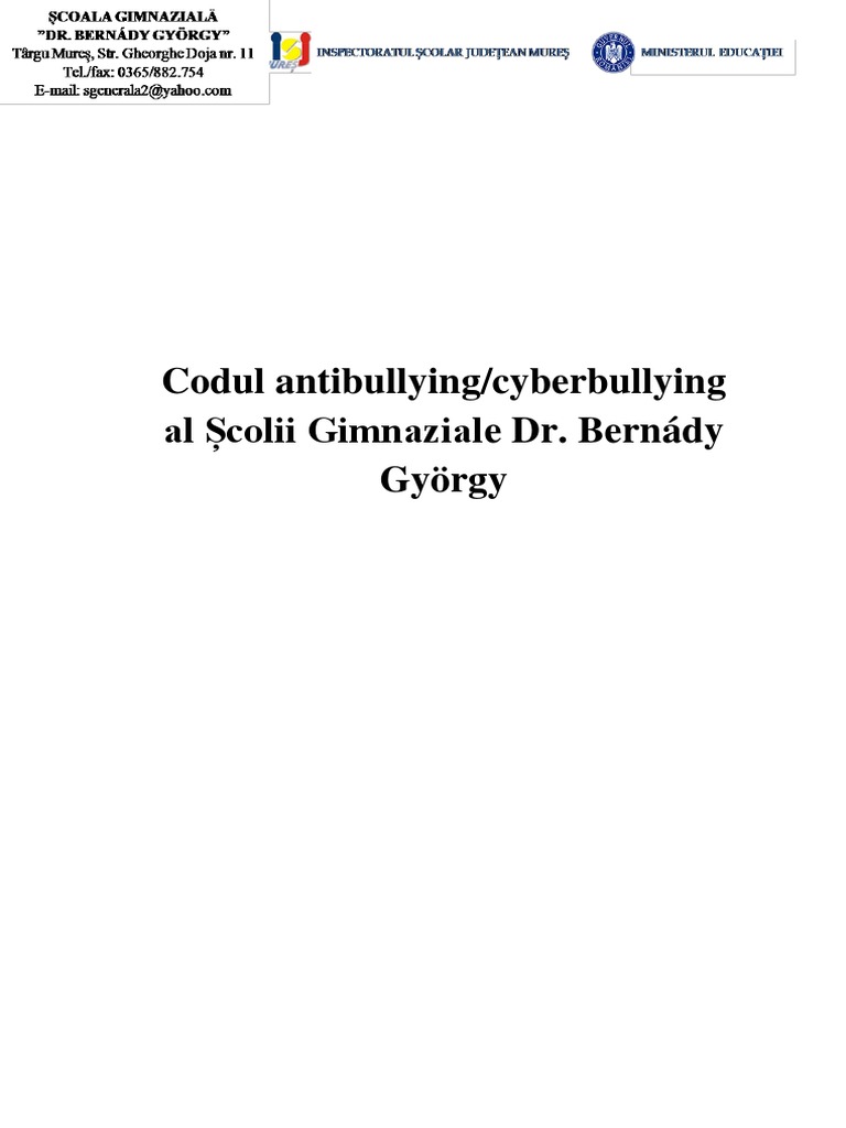Codul Antibullying | PDF
