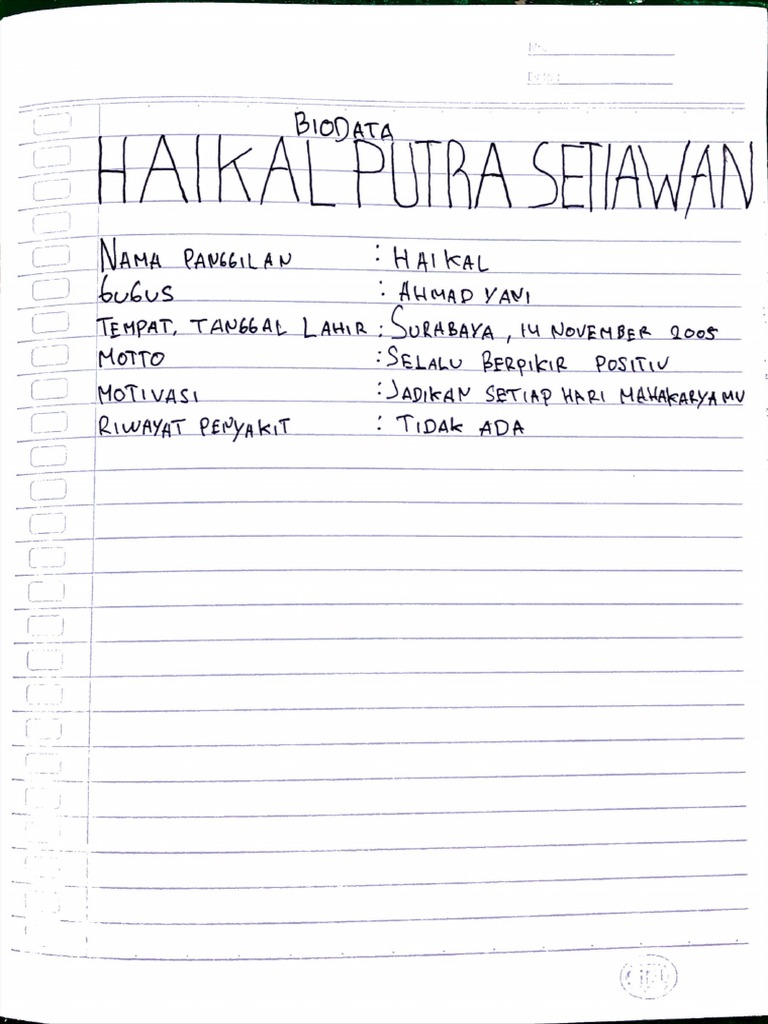 (A) Haikal Putra Setiawan | PDF
