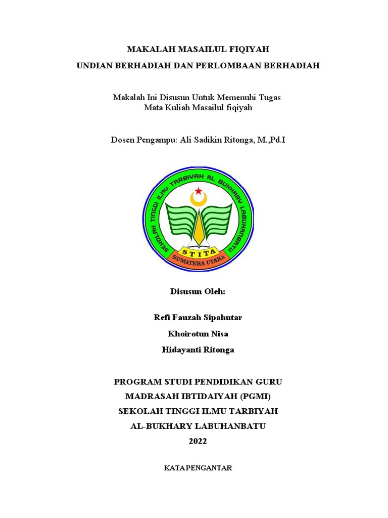 Masailul Fiqiyah Undian Berhadiah Dan Perlombaan Berhadiah | PDF