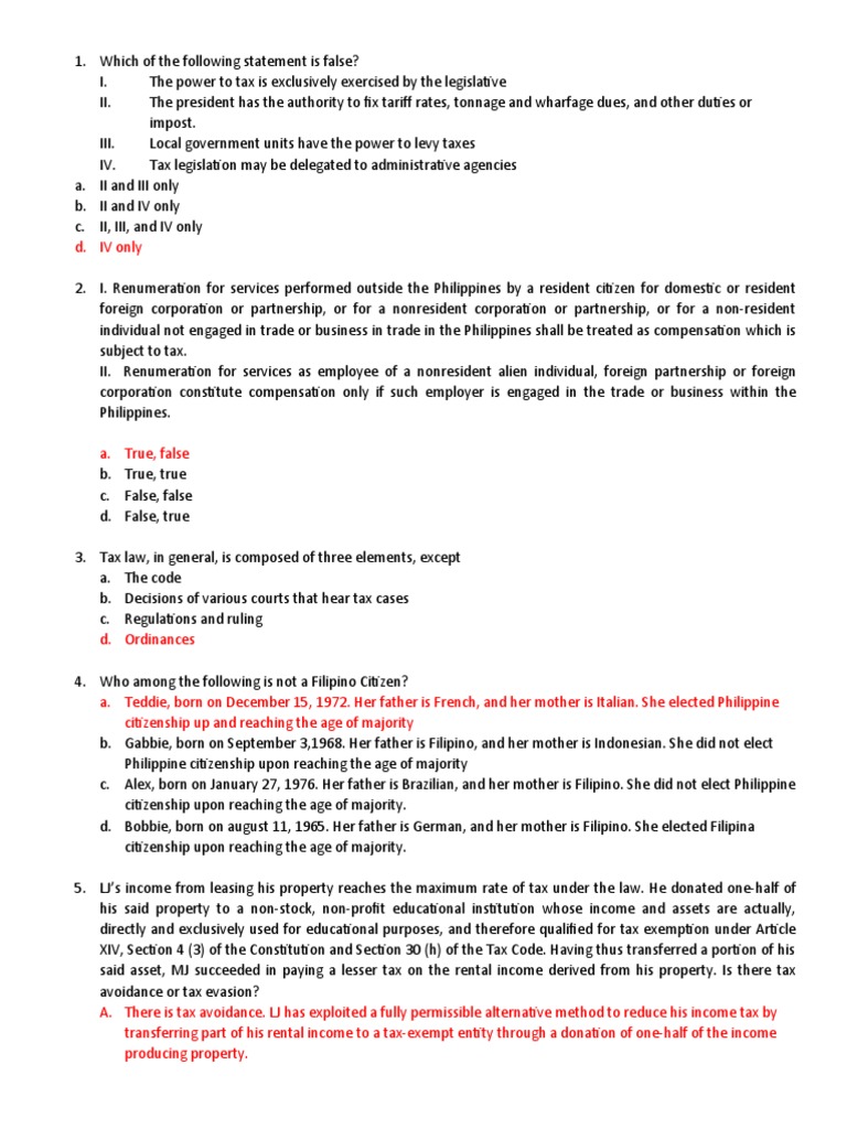 1st Exam Income Tax | PDF | Taxes | Dividend