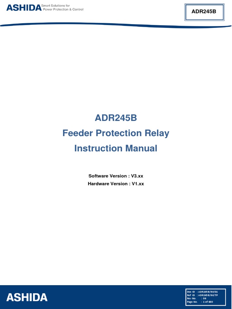 Ashida Feeder Protection | PDF