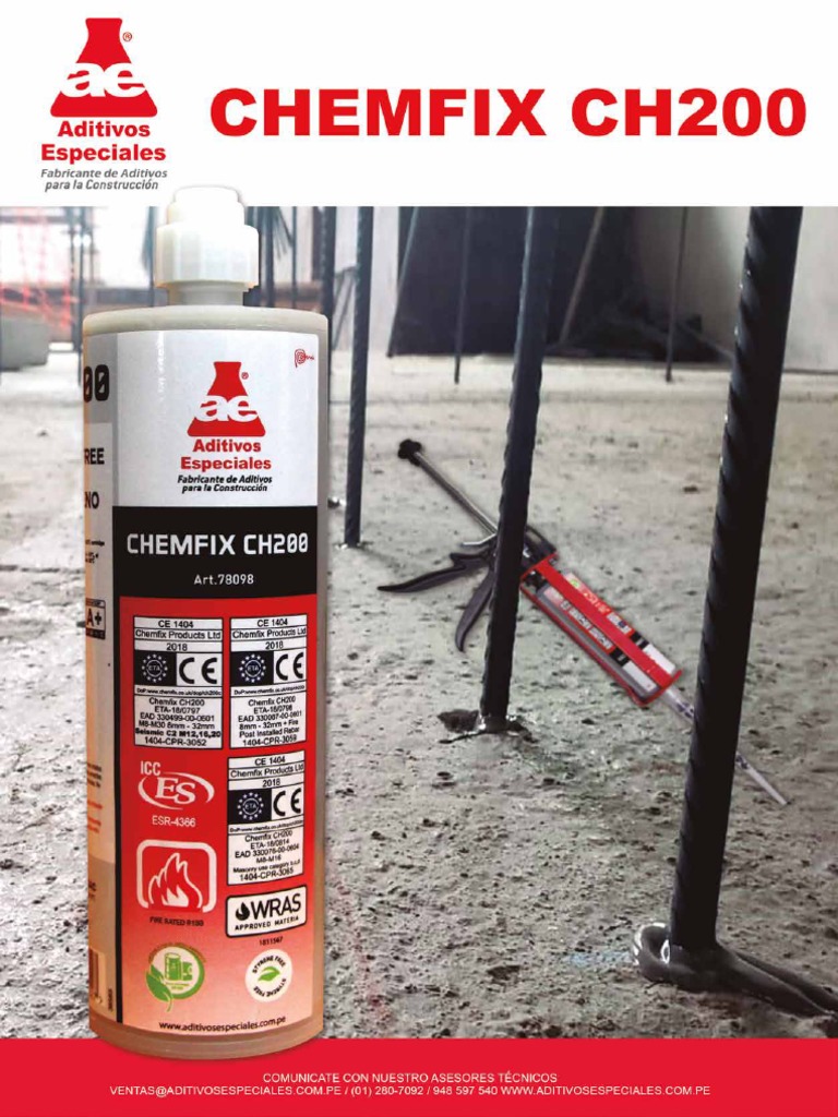 FT Chemfix CH200 | PDF | Tecnología