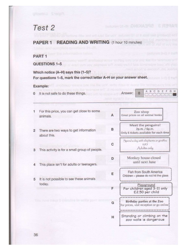Test 2 - KET 7 | PDF