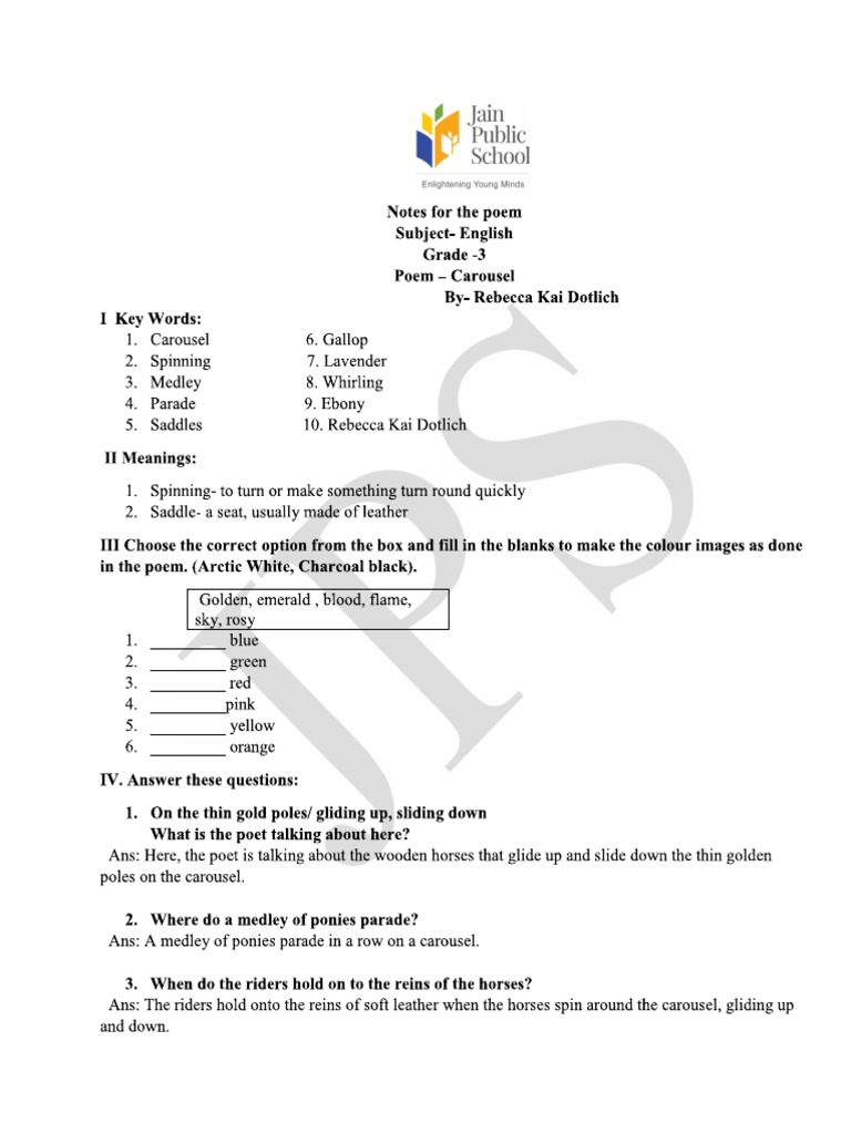 English Workshet | PDF