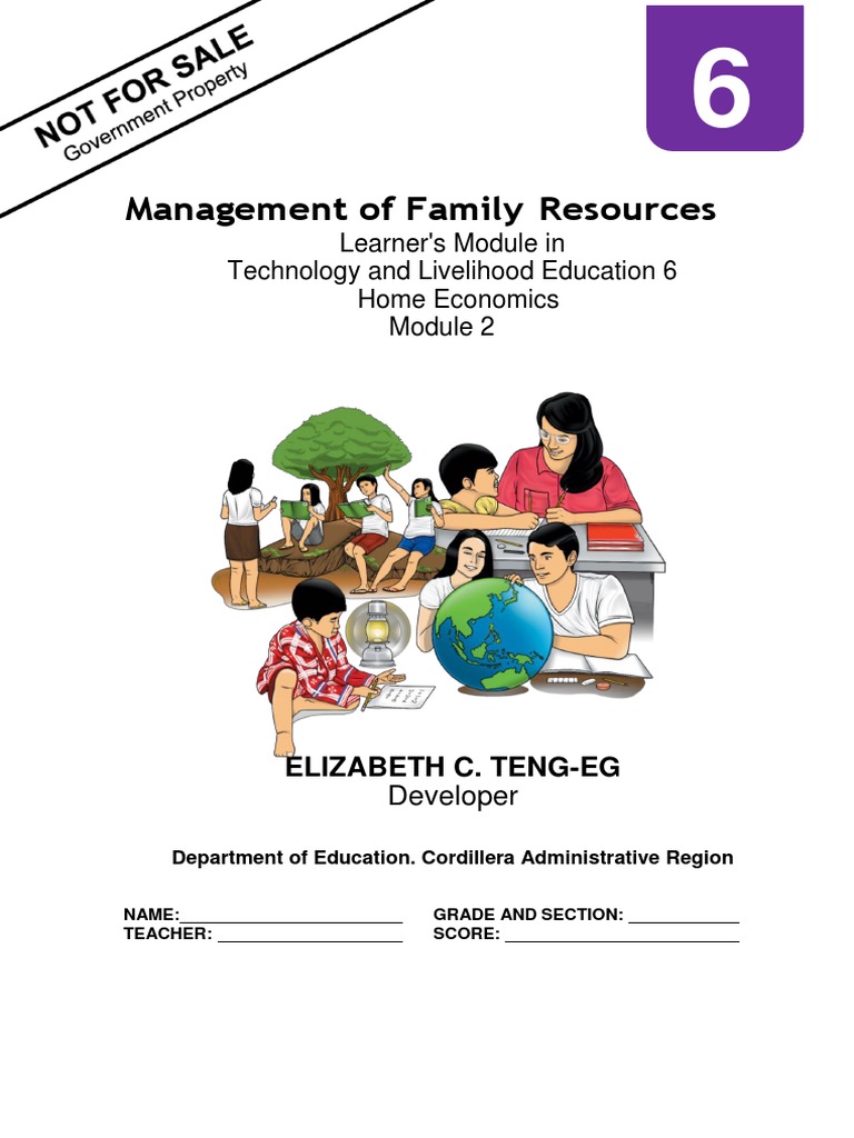 Epp6 Q1mod2 Mangaement of Family Resources Elizabeth Teng-Eg v0 | PDF | Expense | Income