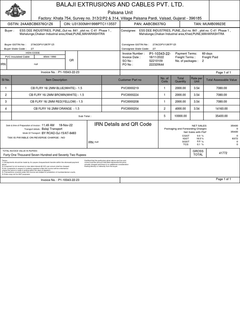 InvoiceReportP1 10343 22 23 | PDF | Payments | Invoice