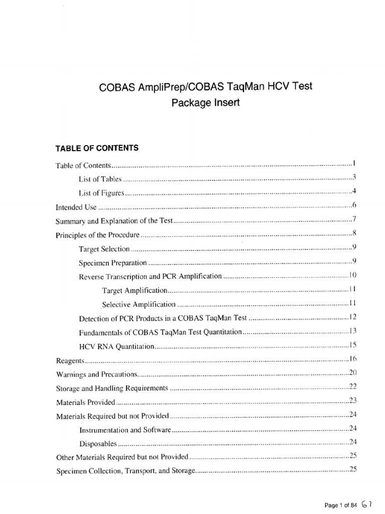 Cobas Ampliprep Cobas TaqMan HCV Viral Load | PDF | Amplicon | Primer ...