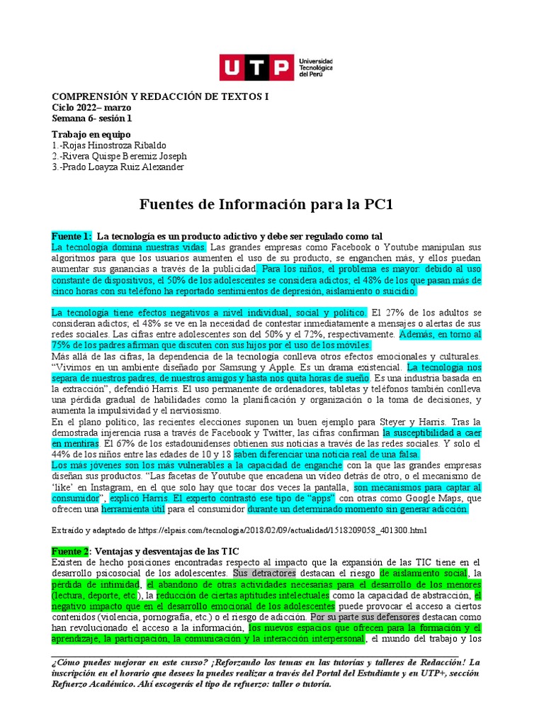 S06.s1-Esquema para PC1 Grupo 05 | PDF