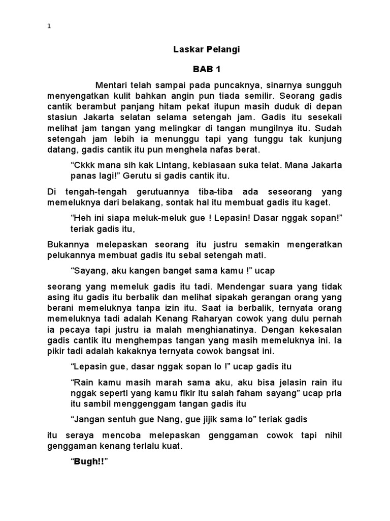 Laskar Pelangi Bab 1 | PDF