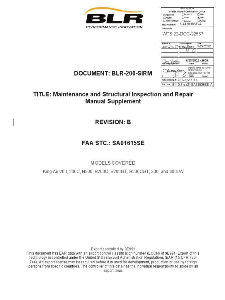 BLR 200 Sirm | PDF | Trade Secret | Wear