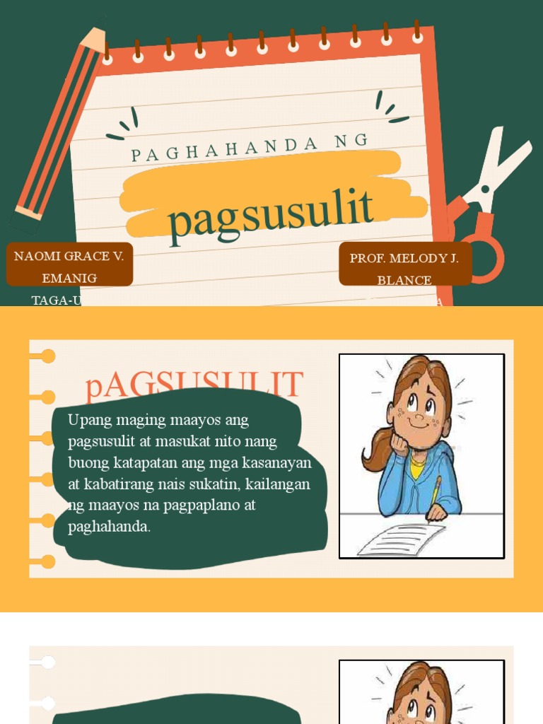 Paghahanda NG Pagsusulit | PDF