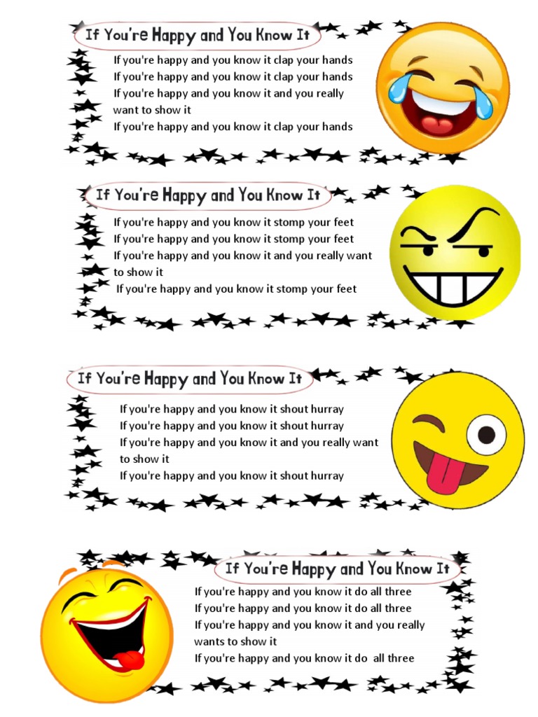 If You'Re Happy and You Know It | PDF | Language Arts & Discipline | Art