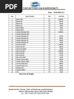 Sigma Product Price List On May 2025 | PDF | Soft Matter
