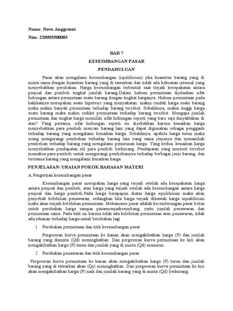 Ringkasan Materi Bab 7 | PDF