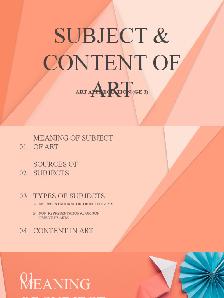 Subject of Art | PDF | Paintings | Works Of Art