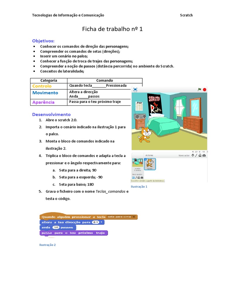 Fichas Trabalho Scratch 1 A 5 | PDF