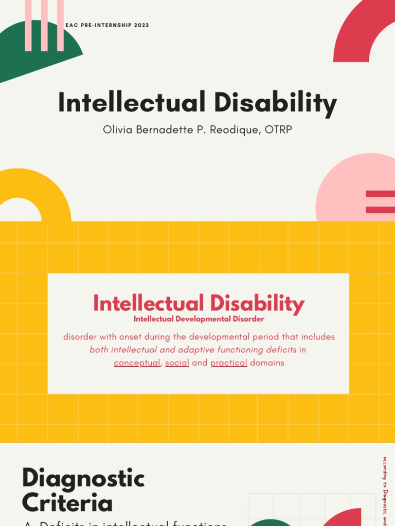 Intellectual Disability | PDF | Intellectual Disability | Mental Disorder