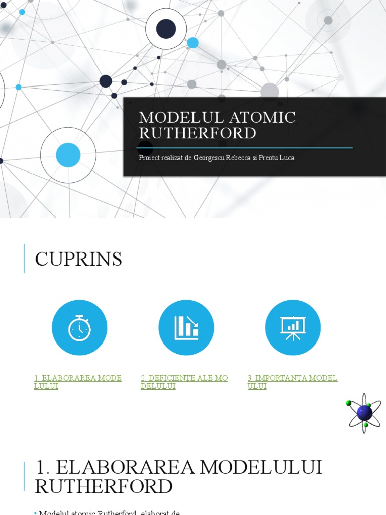 Modelul Atomic Rutherford | PDF