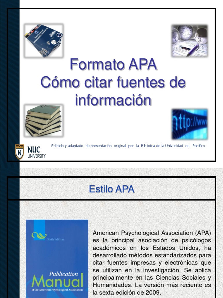 Guía para Citar en Formato APA | PDF | Bibliografía | Comunicación escrita