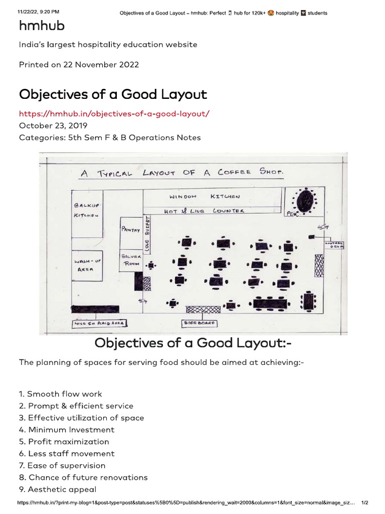 Objective of Good Layout | PDF