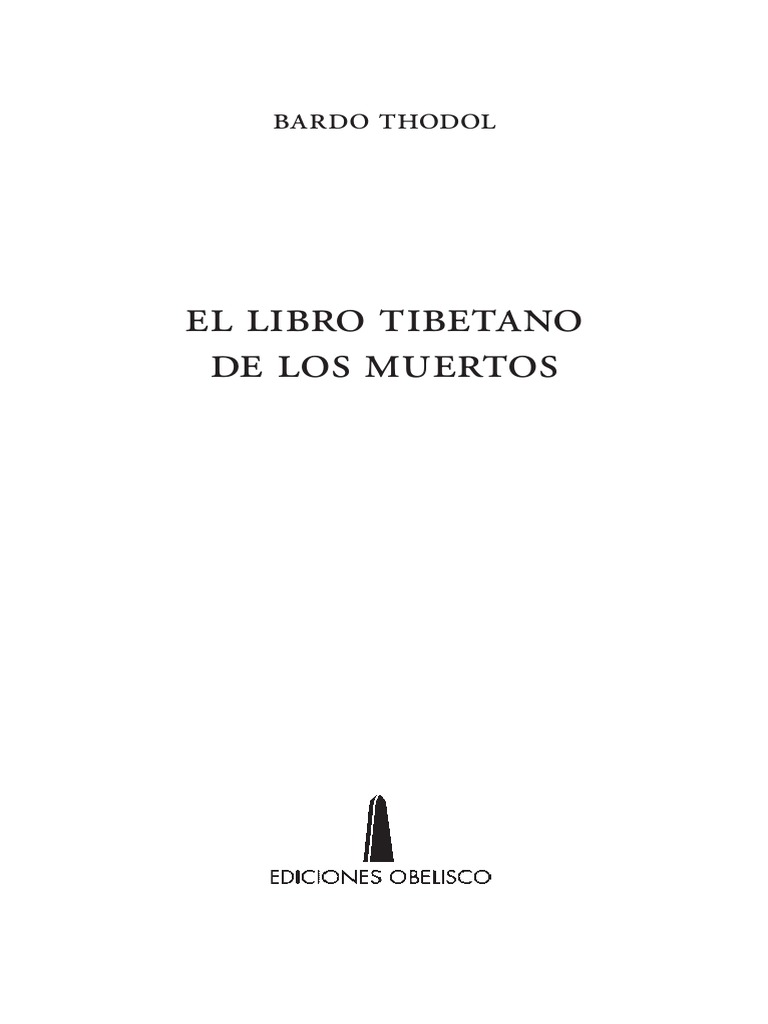 El Libro Tibetano de Los Muerto | PDF | Budismo tibetano | Alma