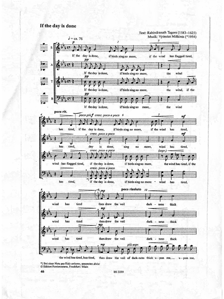 Miskinis - If The Day Is Done | PDF