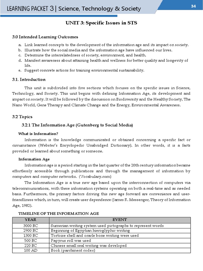 STS Unit 3 | PDF | Genetically Modified Organism | Nanotechnology