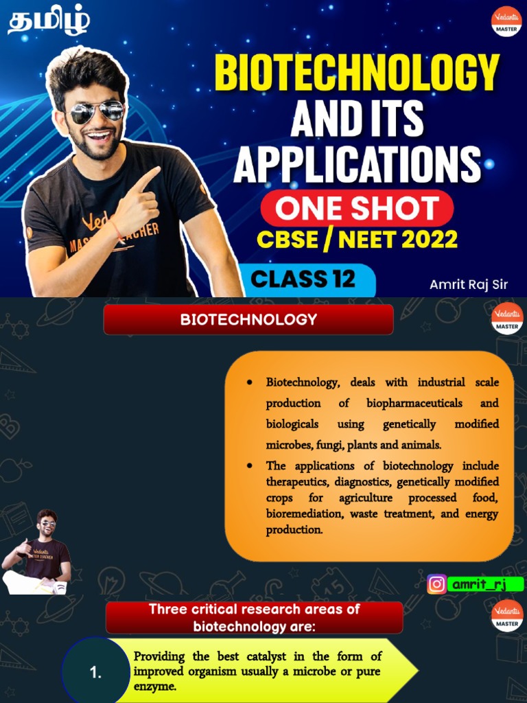 Biotechnology and Its Applications Notes | PDF | Genetically Modified ...