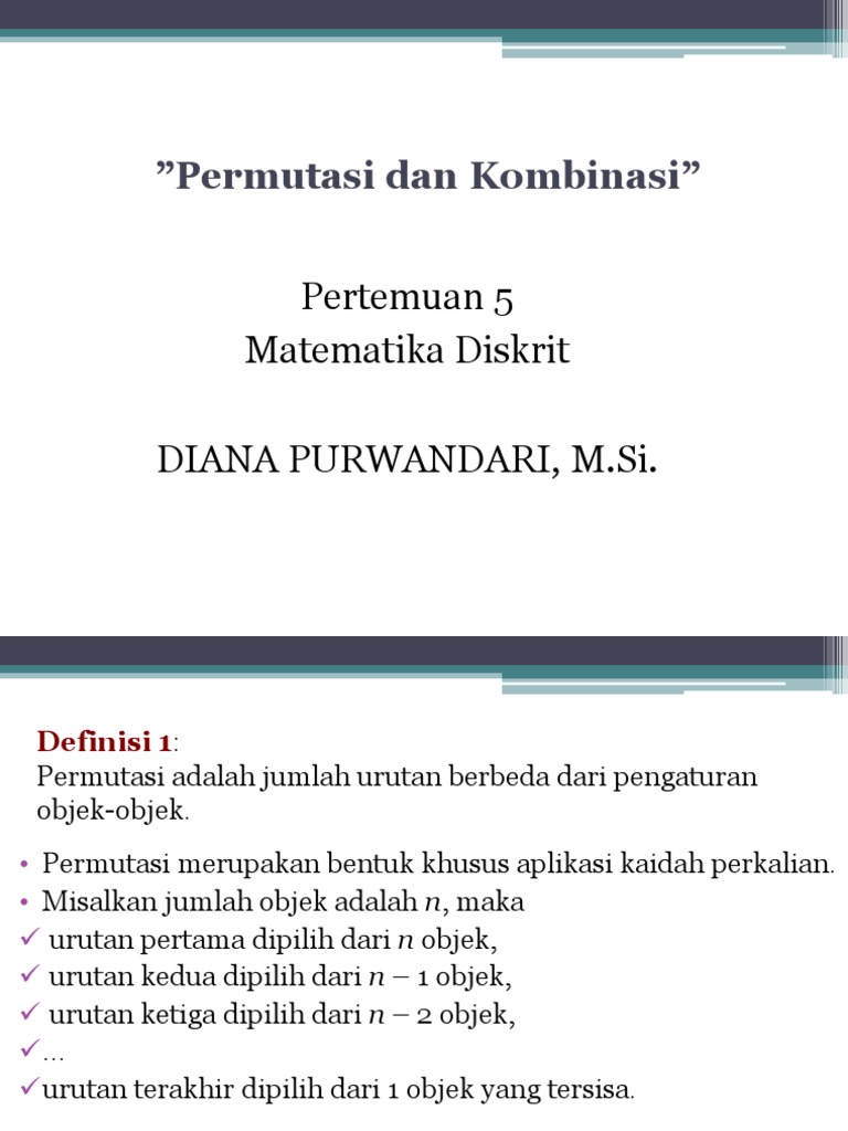 Pertemuan 5 MATDIS 2020 | PDF