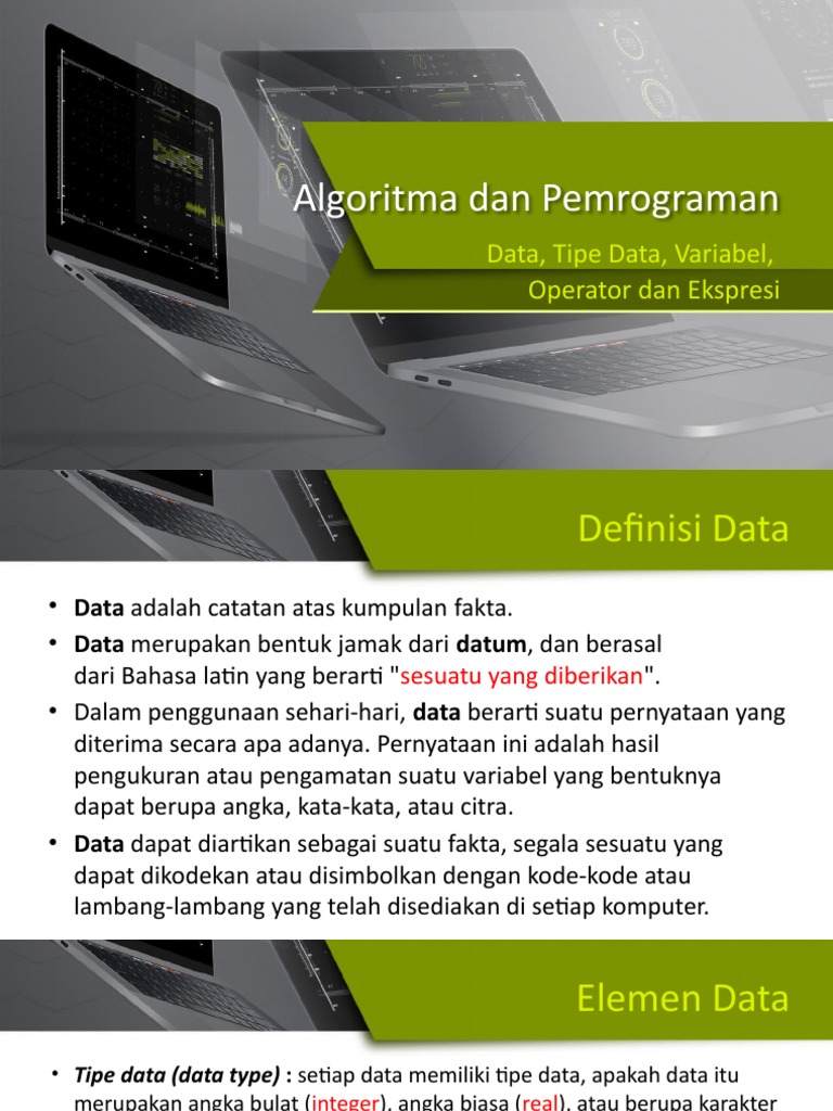 Dasar Data dan Tipe dalam Pemrograman | PDF