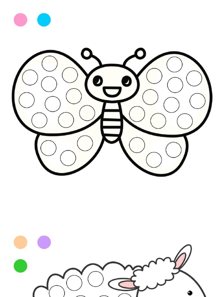 Fichas para Pintar Con Dedo o Hisopo | PDF