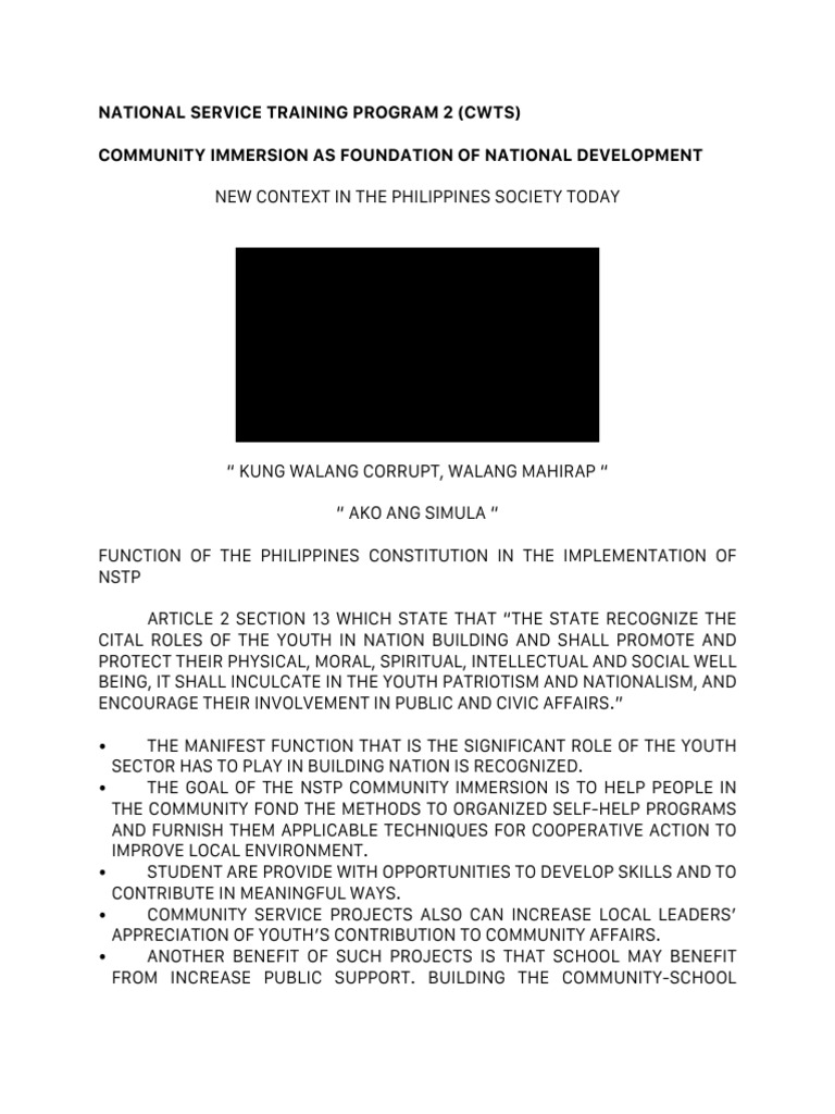 NSTP 2 (Midterm) | PDF | Needs Assessment | Community NSTP 2 (Midterm) | PDF | Needs Assessment | Community
