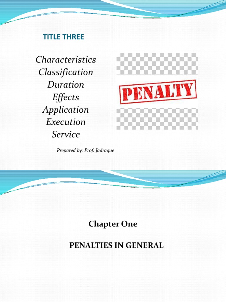 RPC Title 3 - Penalties | PDF | Pardon | Fine (Penalty)