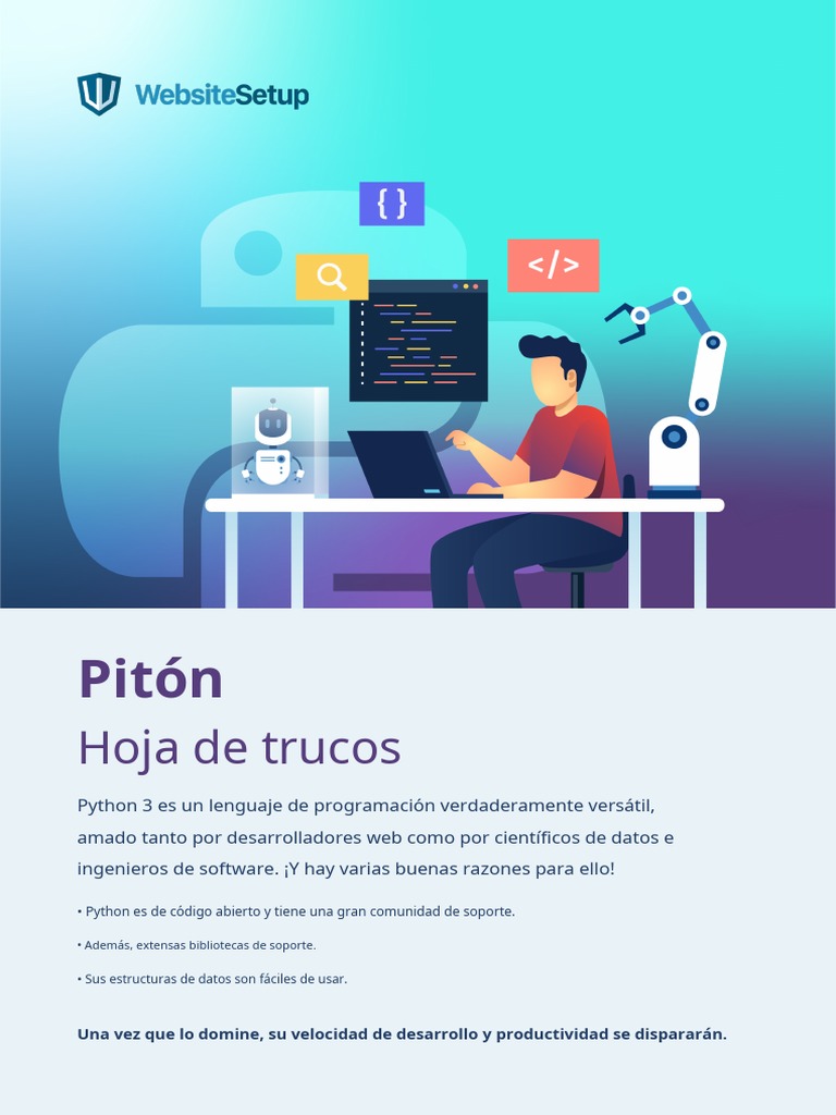 Hoja de trucos de Python en español | PDF