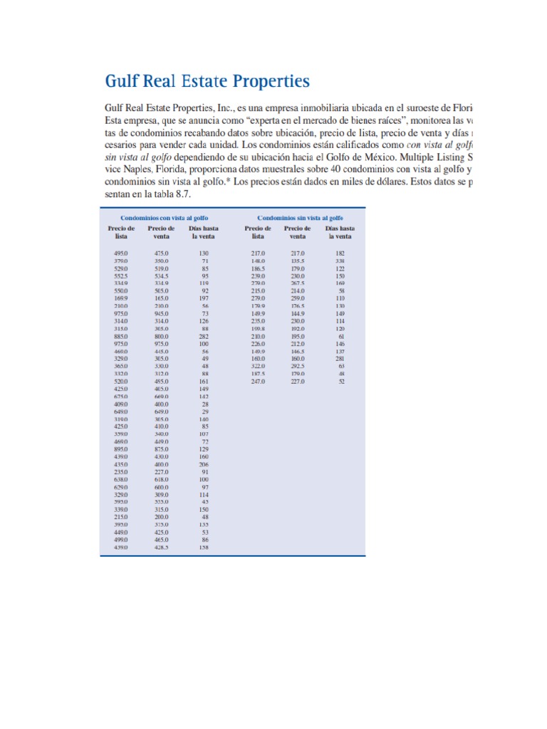 Caso Gulf Real Estate Properties | PDF