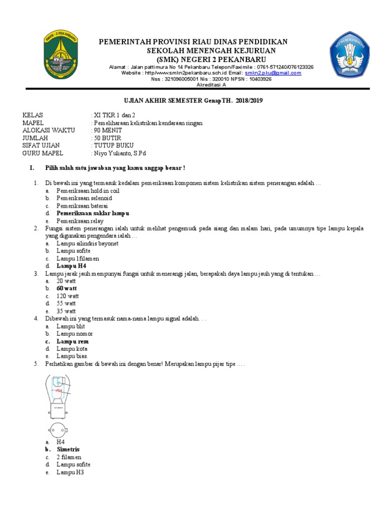 PKSM Xi TKR 2 Genap | PDF