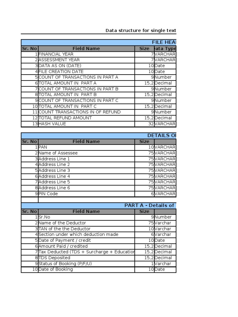 Form26AS TXT File Format | PDF | Taxes | Payments