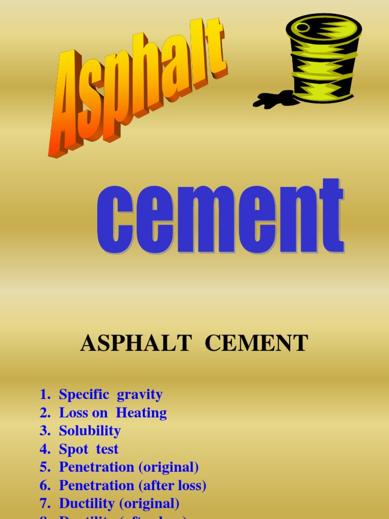 Asphalt Cement | PDF | Filtration | Chemistry