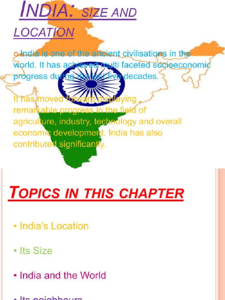 India Size and Location | PDF