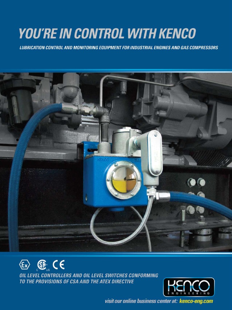 Kenco KLCE Oil Level Control | PDF | Switch | Valve