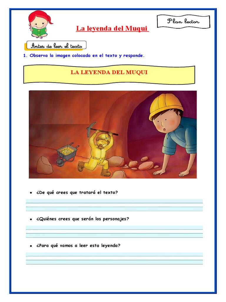 E10 Ficha d4 Plan Lector El Muqui | PDF