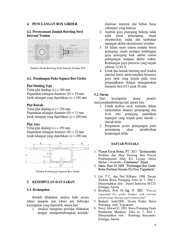 Analisa Struktur Box Girder-6 | PDF