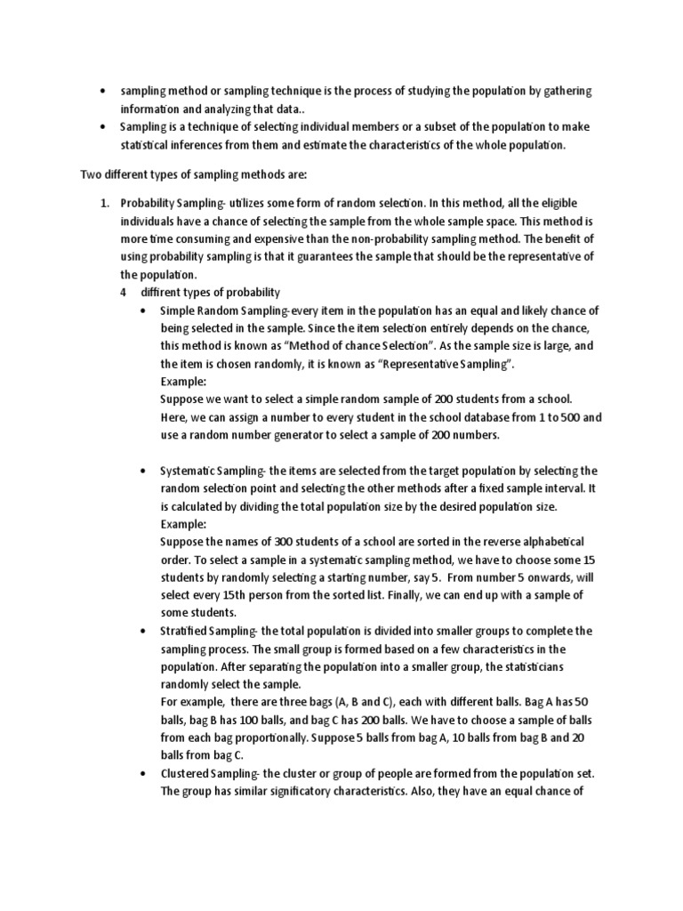 FR Sampling | PDF | Sampling (Statistics) | Quantitative Research