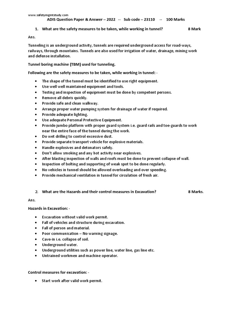 ADIS Question Paper & Answer - 2022 - 23110 - 03 - 100 Marks | PDF