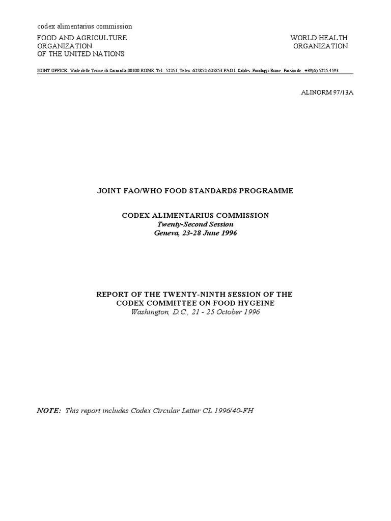 Codex Alinorm 97 13 Decision Tree Haccp Pdf